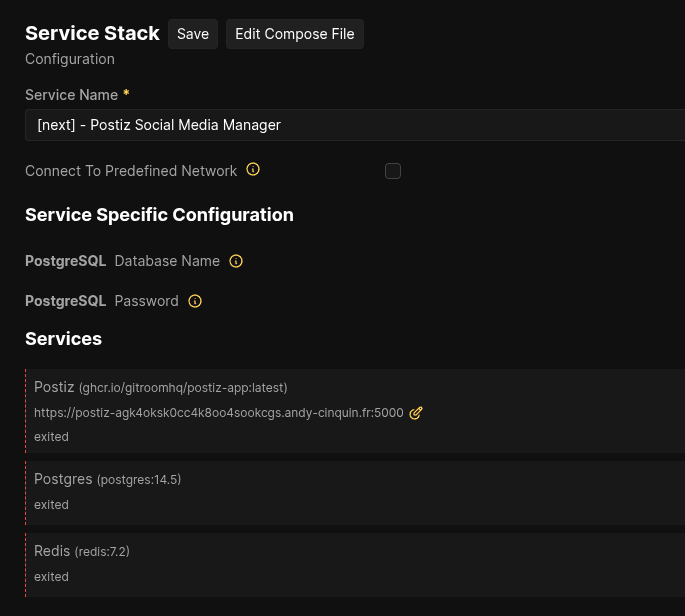 Installing and configuring Postiz to manage social networks
